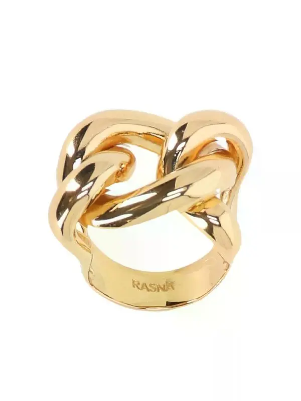 RASNA Unbreakable Bonds Interwoven Ring - Gold