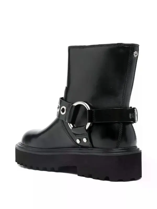Maje 40mm Eyelet-embellished Biker Boots