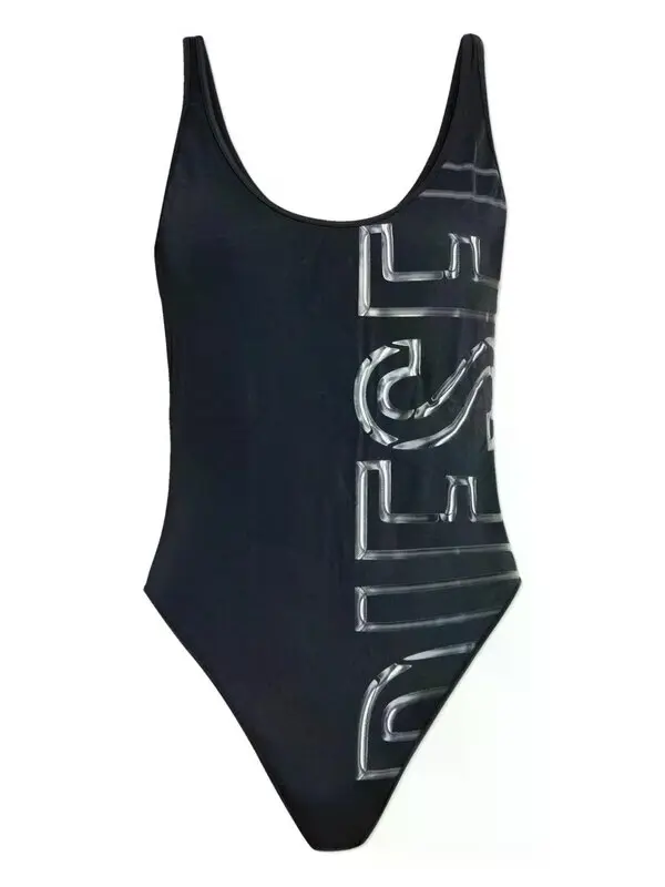 DIESEL® Logo One-piece Swimsuit - Black