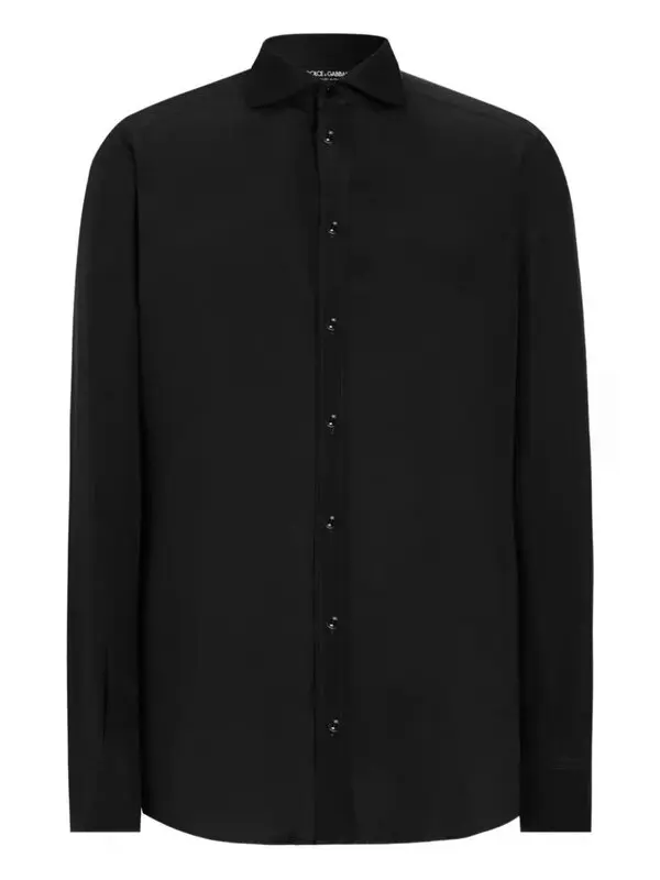 Dolce & Gabbana Poplin Martini Shirt - Black