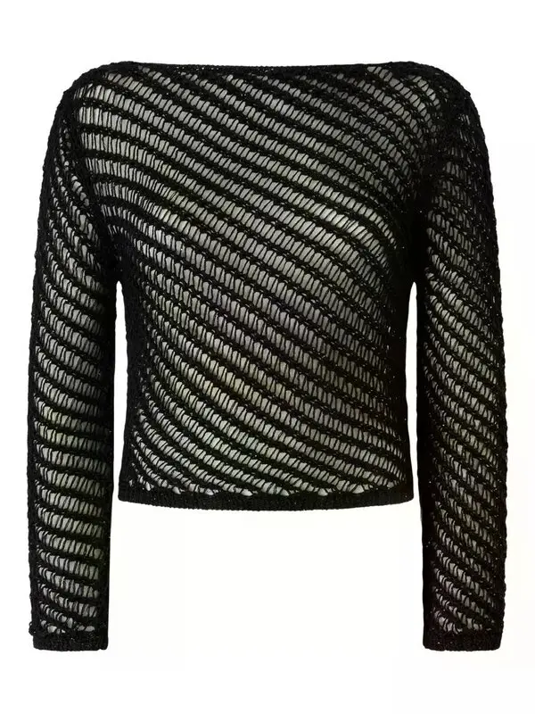 Pinko Open-knit Sweater - Black