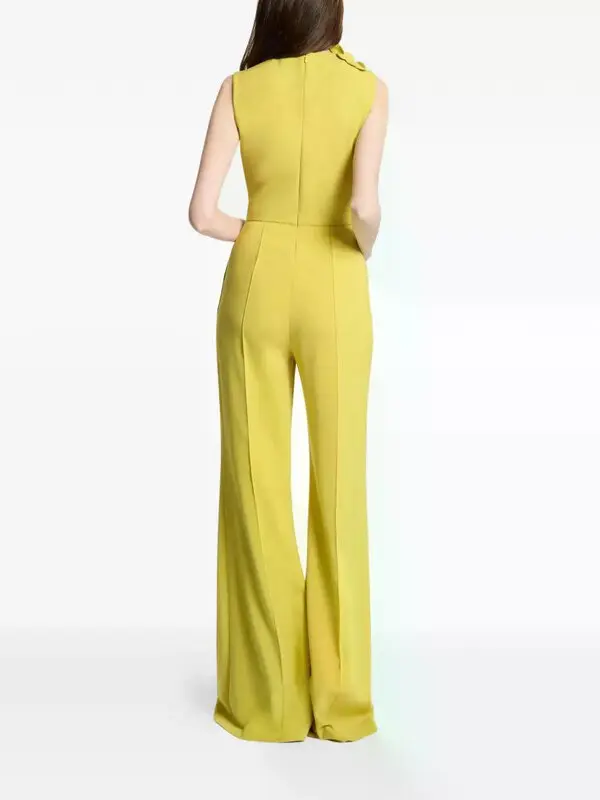 Elie Saab Flower-appliqué Jumpsuit