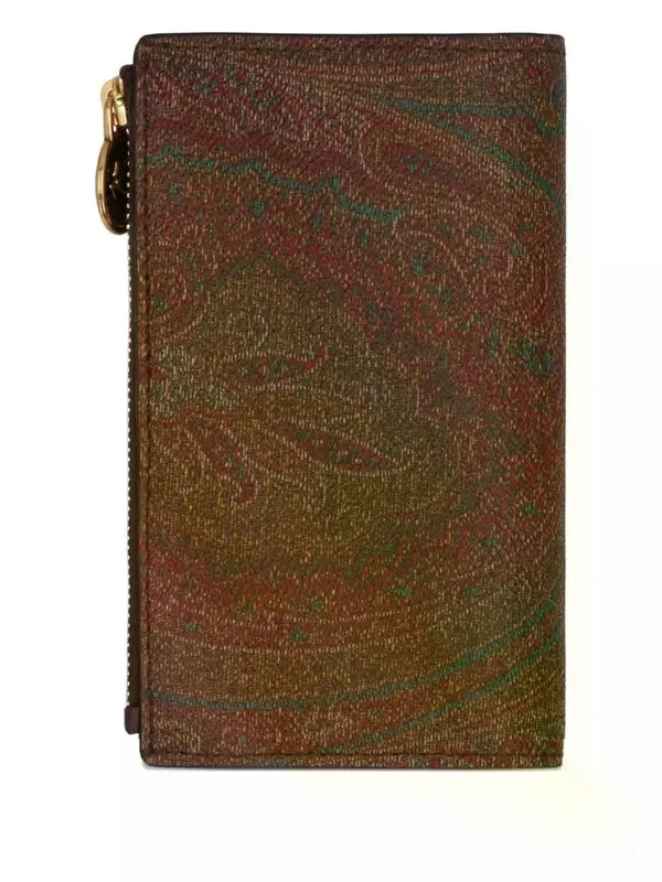 Etro Paisley Zip Wallet