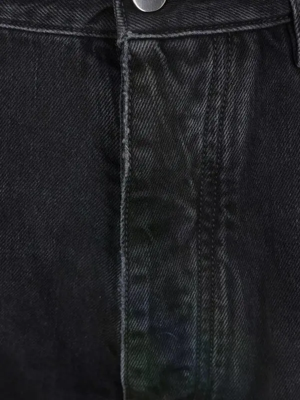 Amiri Studded Ripped Wide-leg Jeans - Black