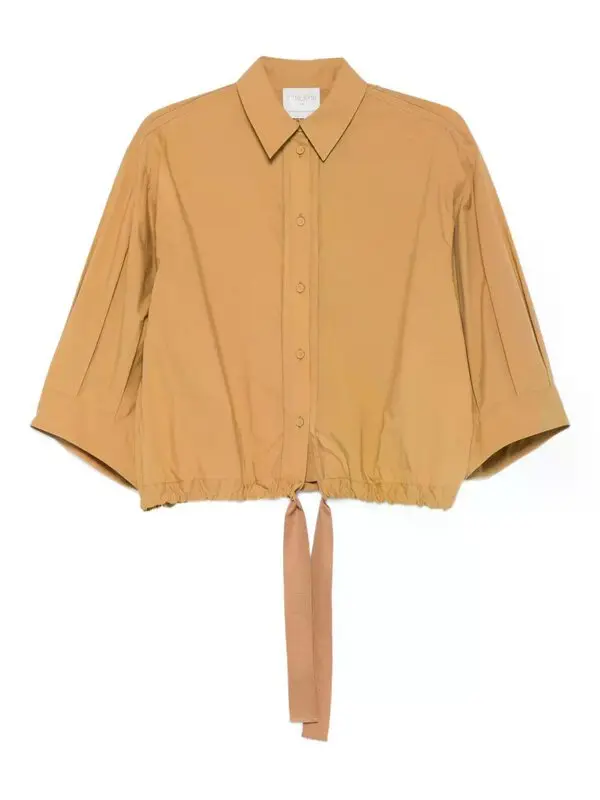 FORTE_FORTE Tie-detail Shirt - Neutrals
