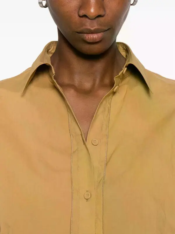 FORTE_FORTE Tie-detail Shirt - Neutrals