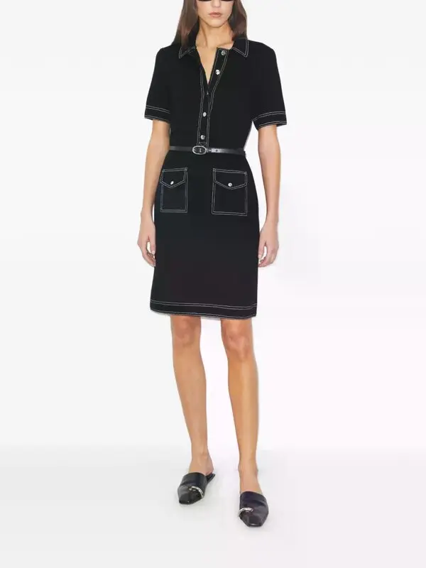 Tory Burch Topstitch Mini Dress