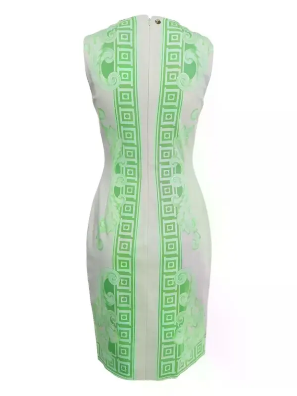 Versace Printed Fitted Dress