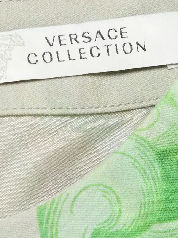 Versace Printed Fitted Dress