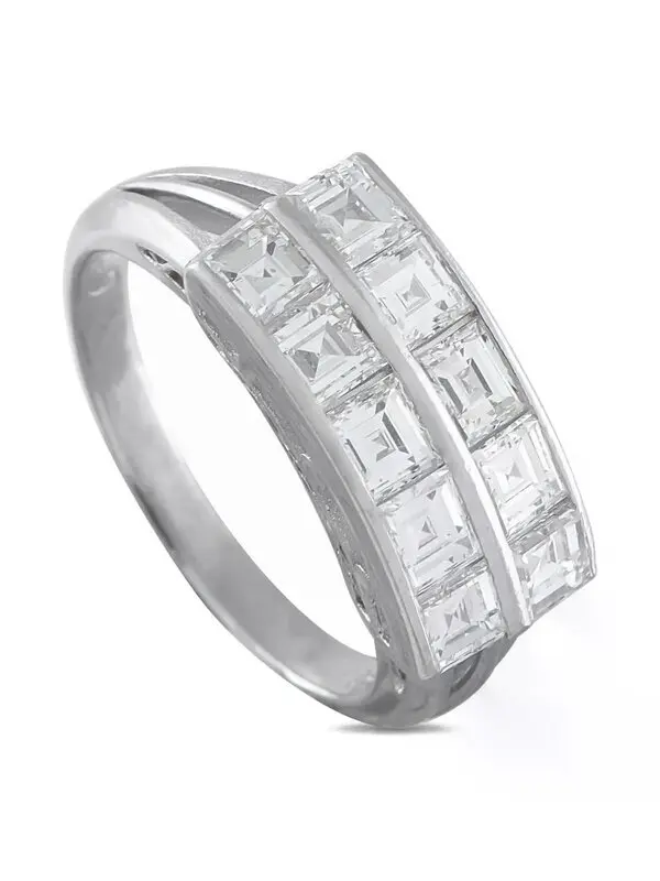 LB EXCLUSIVE Platinum Diamond Ring - Silver