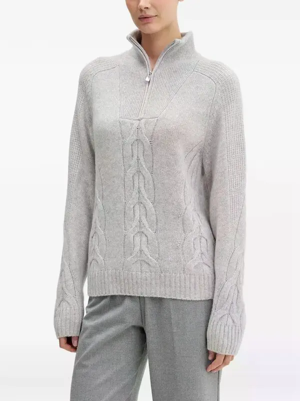 From Future Cable-knit Zip-up Sweater