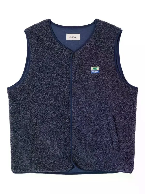 American Vintage Hoktown Sherpa Gilet - Blue