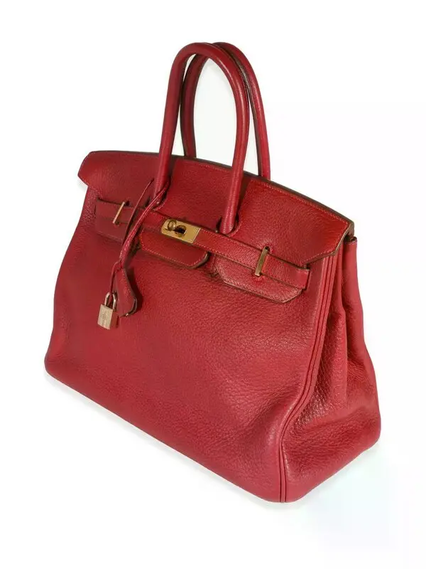 Hermès 2005 Birkin 35 Handbag - Red
