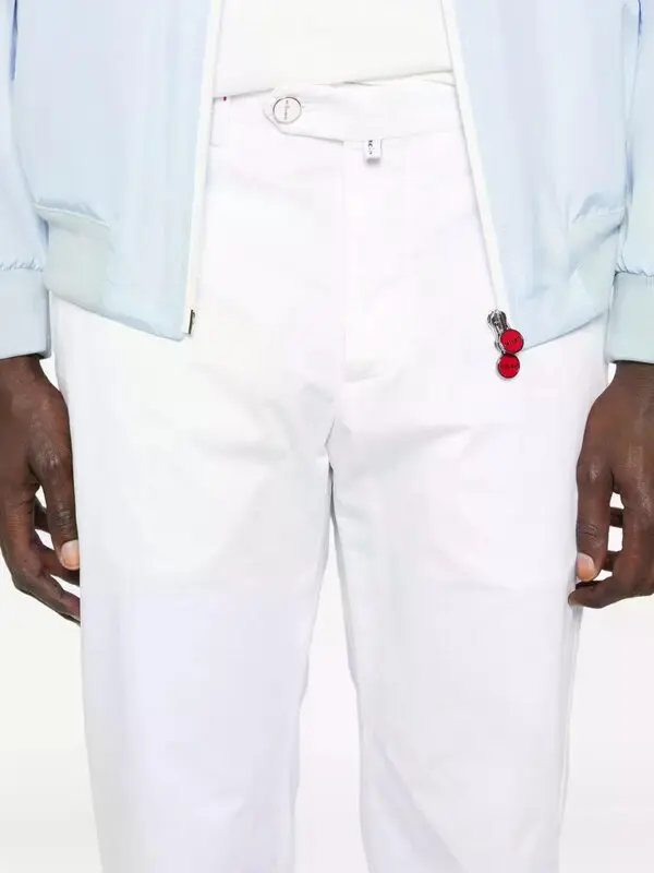 Kiton Buttoned Trousers - White