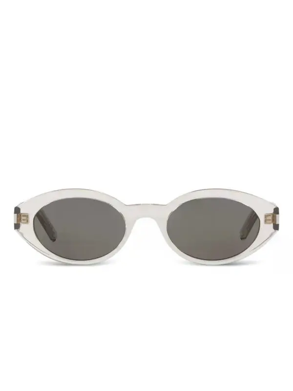 Saint Laurent Round-frame Sunglasses - Neutrals