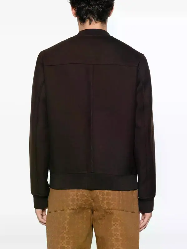 Sandro Double-faced Bomber Jacket - Brown