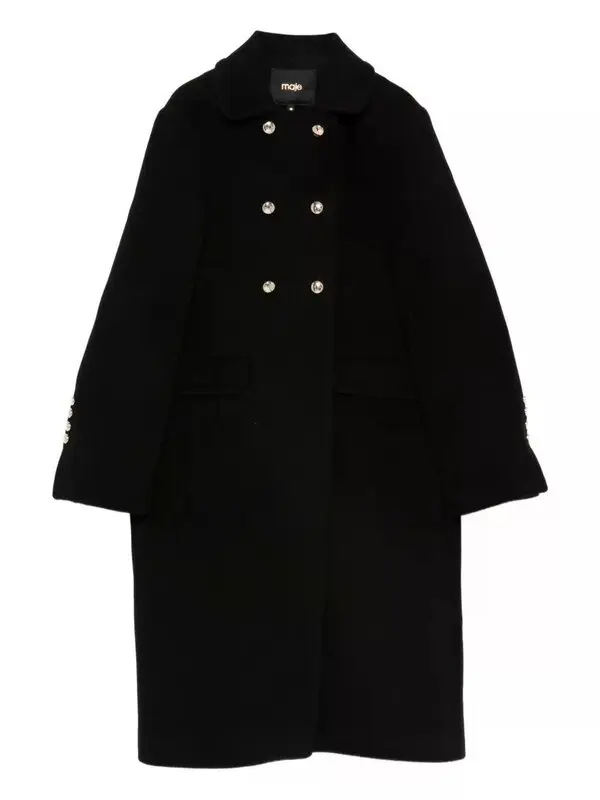 Maje Buttoned Double-breasted Coat