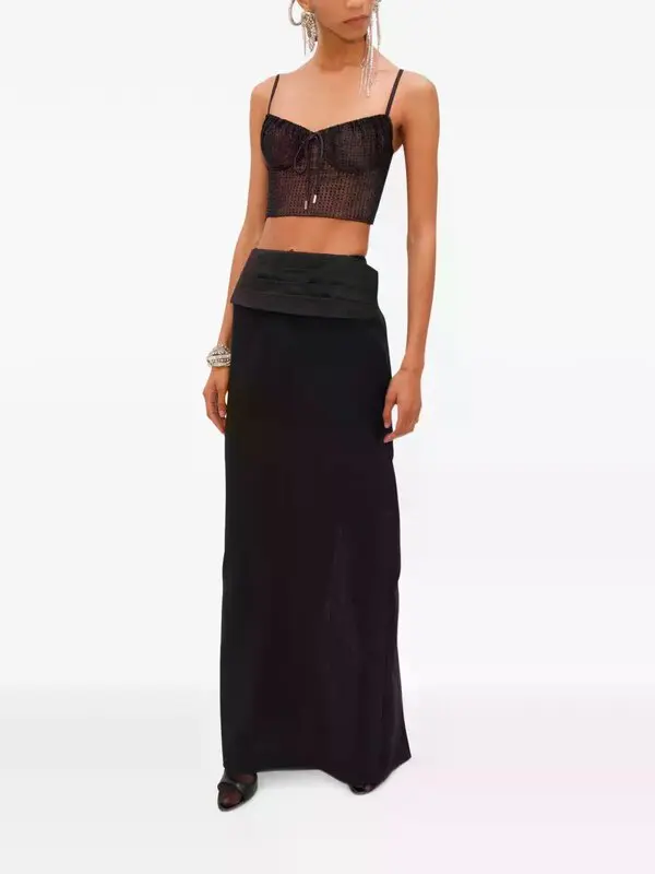 AREA Column Maxi Skirt
