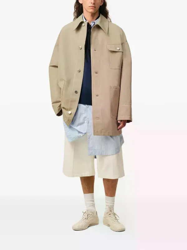 Ami Patch-pocket Worker Jacket - Neutrals