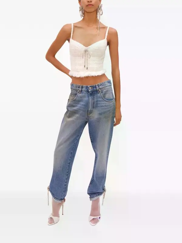 AREA Tweed-texture Top - Neutrals