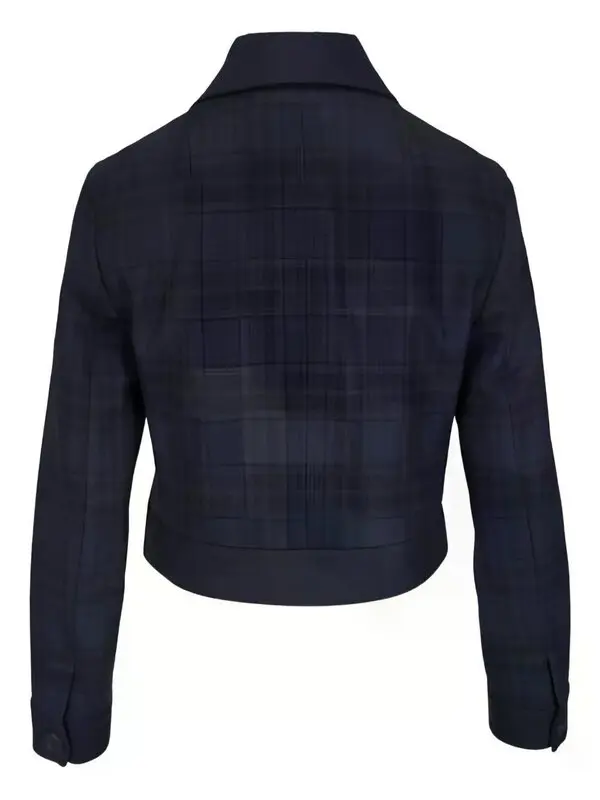 Akris Lewitt Checked Jacket - Blue
