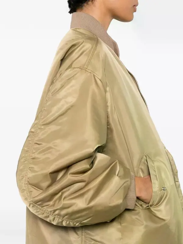THE FRANKIE SHOP Zip-fastening Bomber Jacket - Green