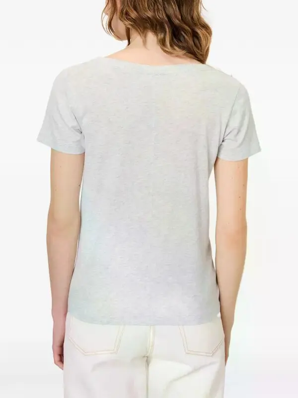 American Vintage Gamipy V-neck T-shirt - Grey