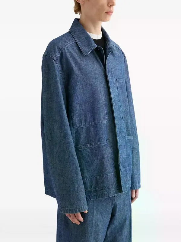 JIL SANDER Patch-pocket Chambray Overshirt