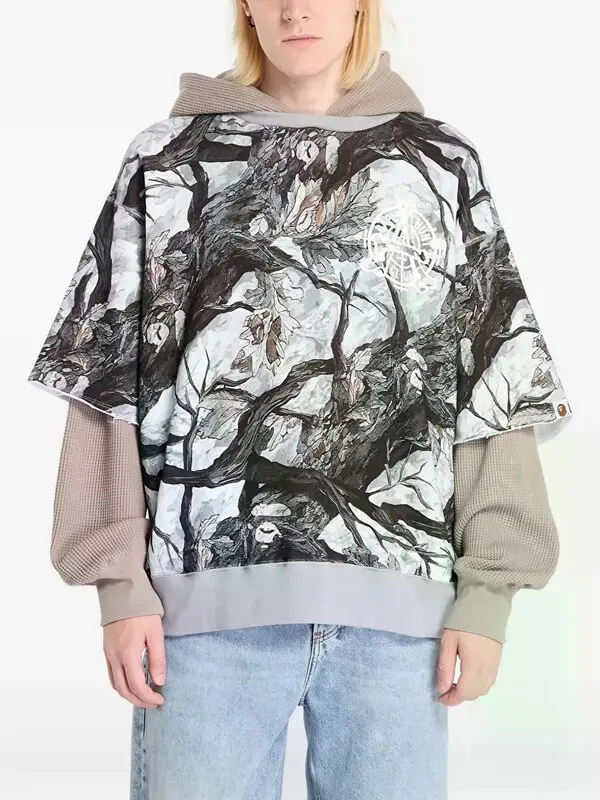 A BATHING APE Tree Edge Camo Layered Hoodie