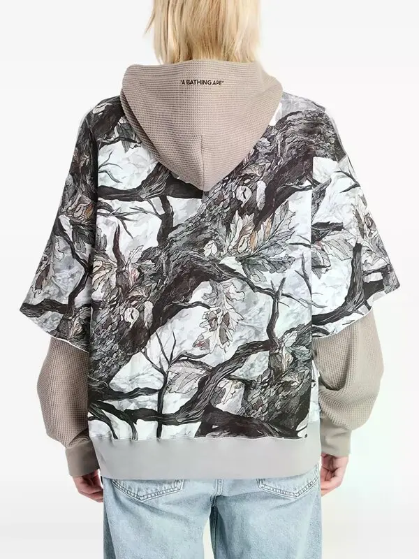 A BATHING APE Tree Edge Camo Layered Hoodie