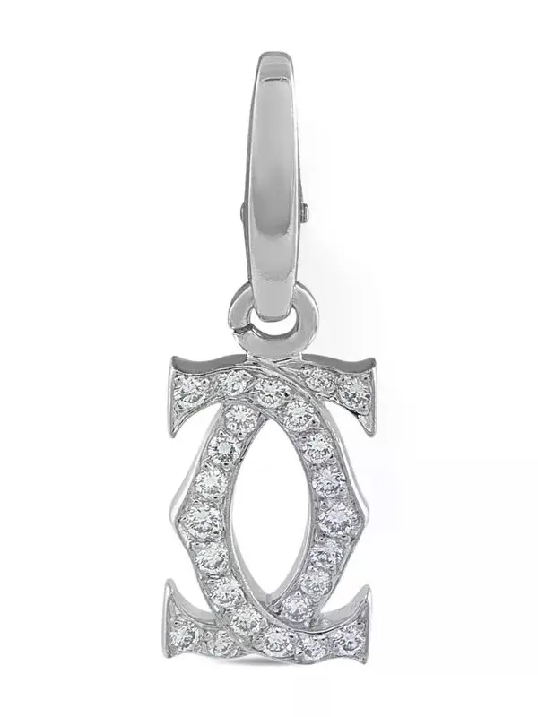 CARTIER 18k White Gold Diamond Pendant - Silver