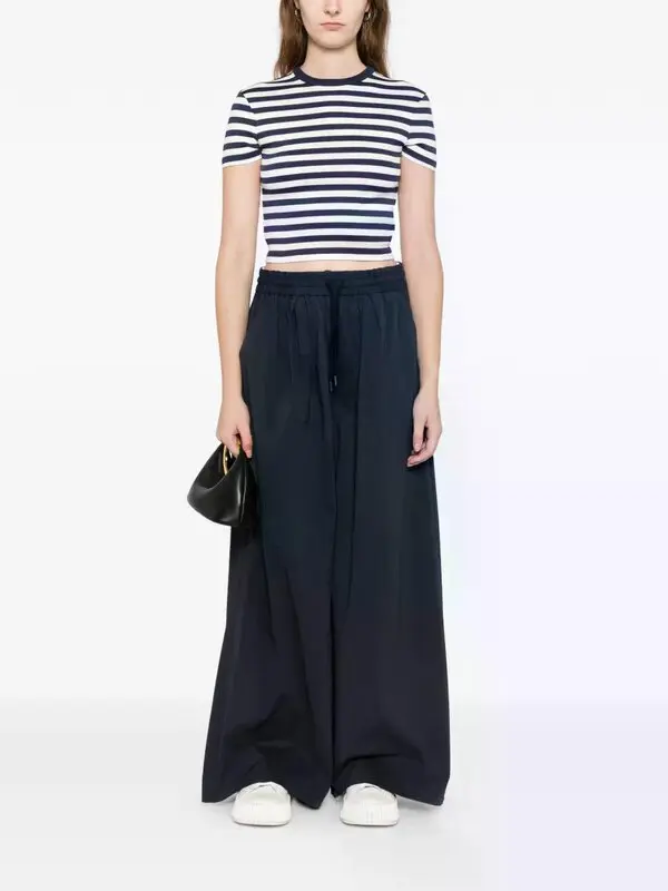 Ralph Lauren Striped Cropped Top - Blue