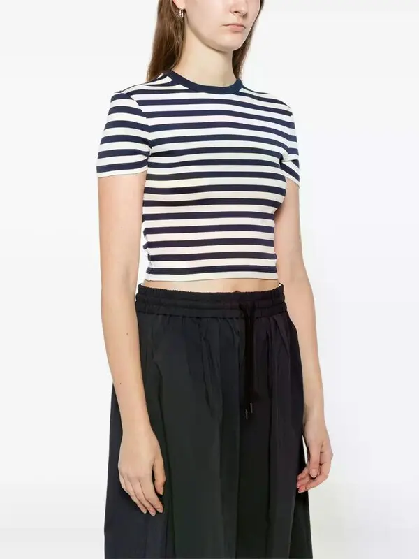 Ralph Lauren Striped Cropped Top - Blue