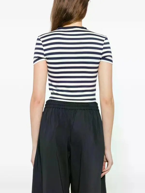 Ralph Lauren Striped Cropped Top - Blue