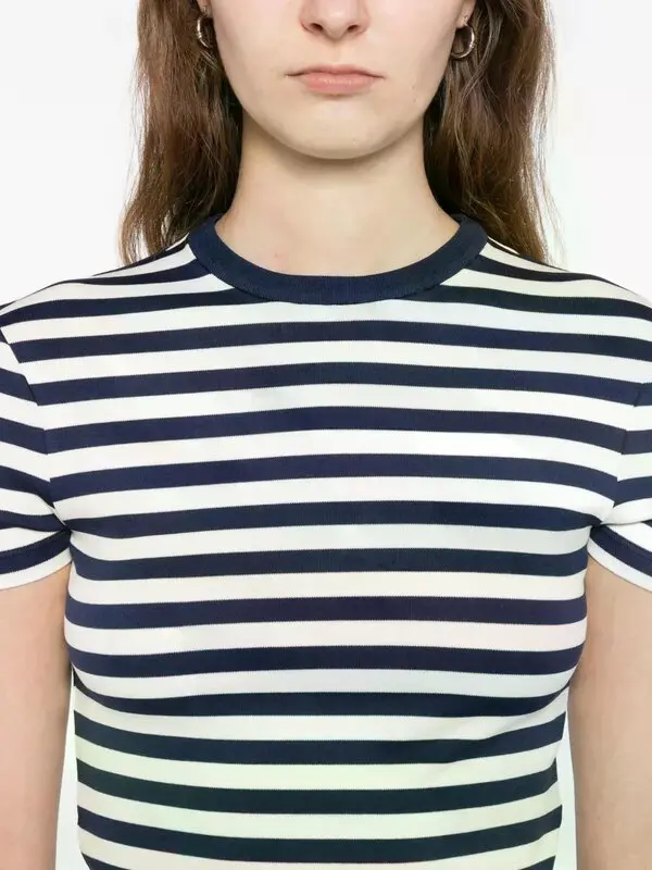 Ralph Lauren Striped Cropped Top - Blue