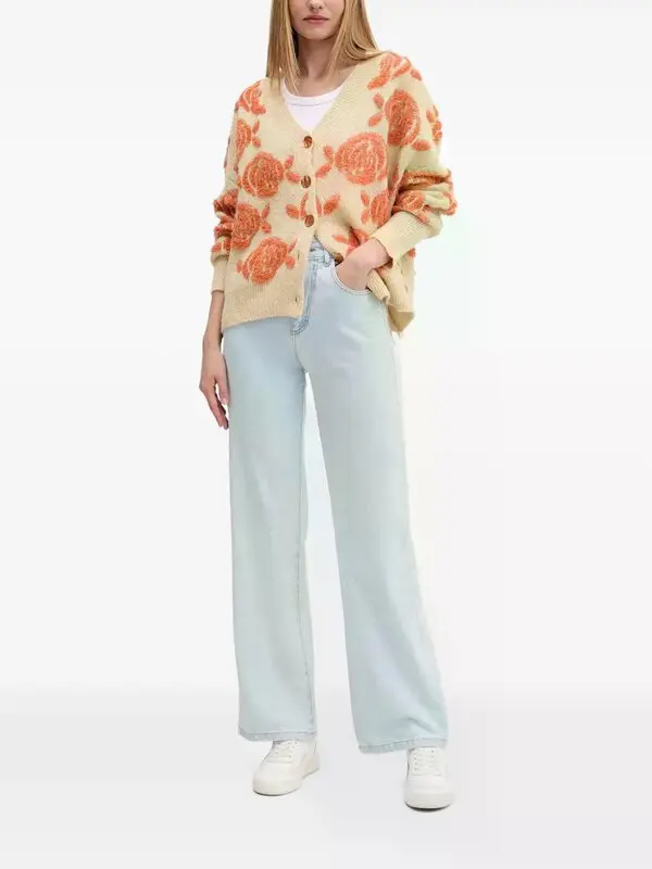 Desigual Floral Buttoned Cardigan