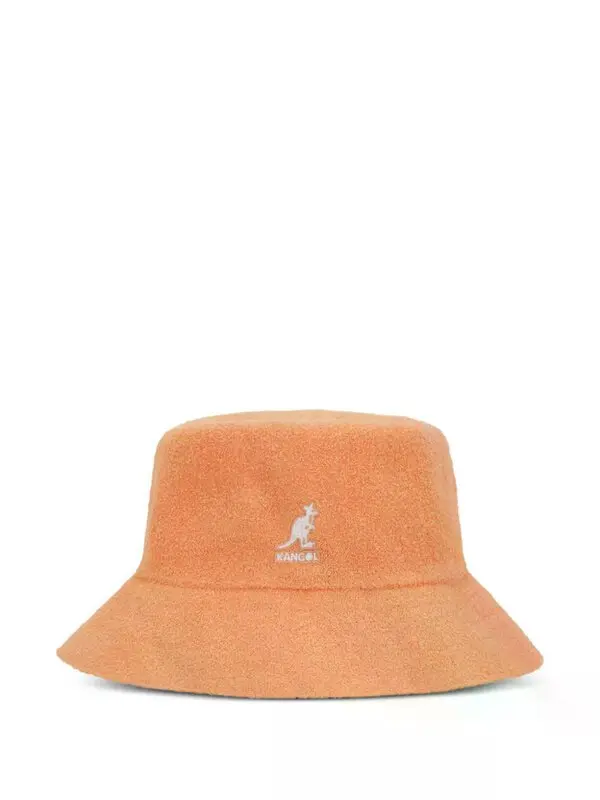 KANGOL Logo-embroidered Bucket Hat - Orange