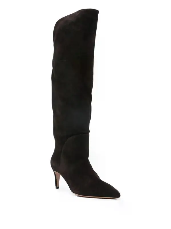 Paris Texas Pointed Calf Suede Boots