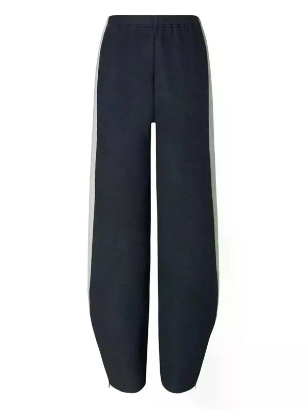 Tory Burch Stripe Japanese Jersey Sweatpants - Blue