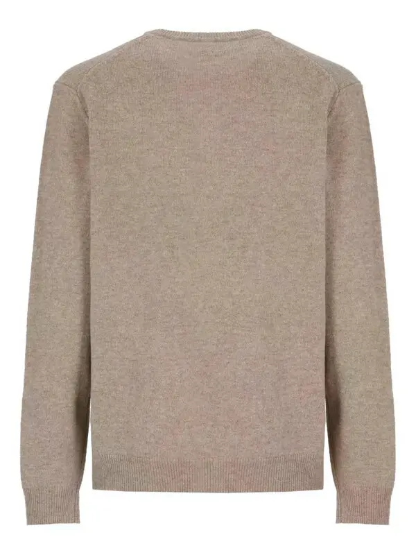 MC2 SAINT BARTH Crew-neck Lambswool Sweater - Neutrals