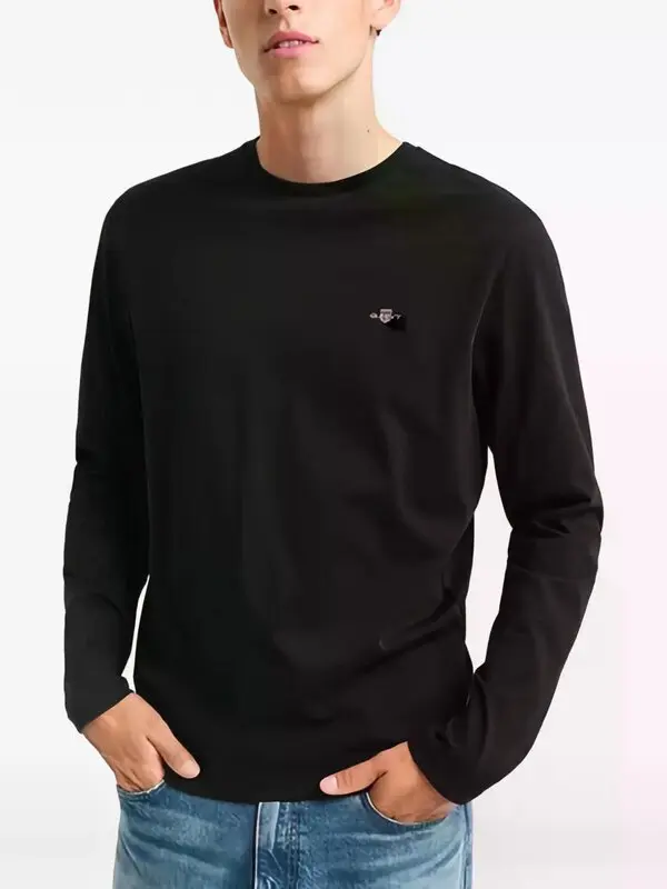 Gant Shield Long-sleeve T-shirt - Black