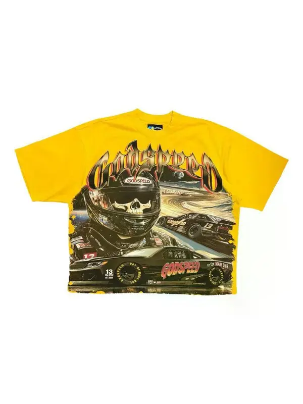 GODSPEED Le Dernier Printed T-shirt - Yellow