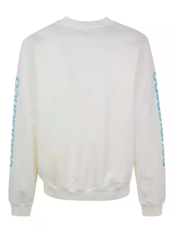 Casablanca Graphic-print Crew-neck Sweatshirt - Neutrals