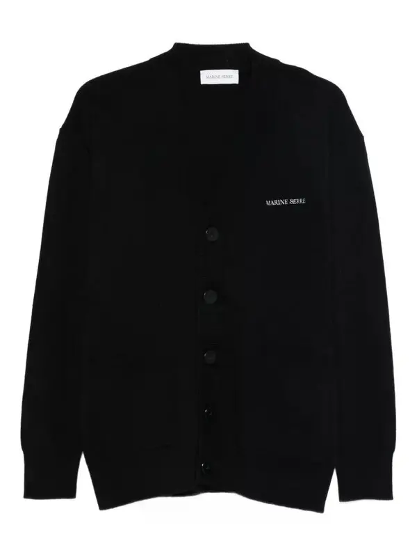 MARINE SERRE V-neck Button-front Cardigan