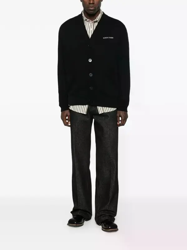 MARINE SERRE V-neck Button-front Cardigan