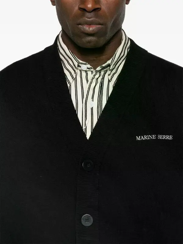MARINE SERRE V-neck Button-front Cardigan