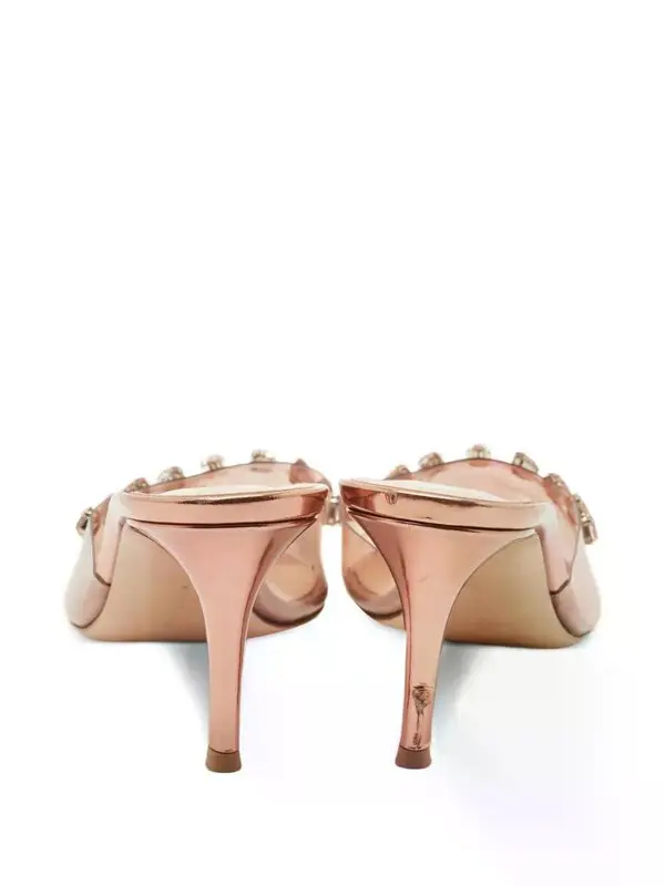 GIANVITO ROSSI Plexi Crystal-embellished Heeled Mules