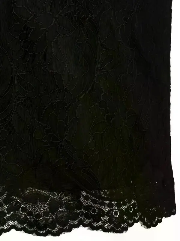 Dolce & Gabbana Long-sleeve Lace Midi Dress - Black