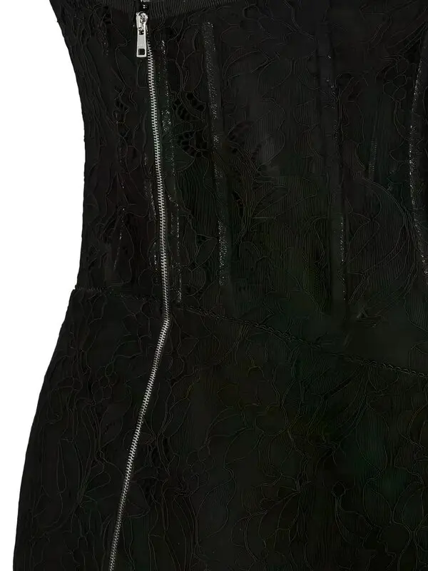 Dolce & Gabbana Long-sleeve Lace Midi Dress - Black
