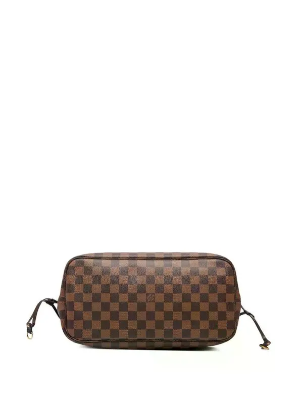 LOUIS VUITTON 2015 Damier Ebene Neverfull Mm Tote Bag - Brown
